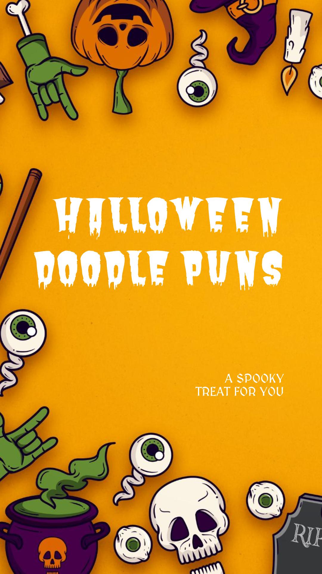 Funny Journey with 50 Halloween Doodle Puns - Best Jokes, Puns & Humor ...