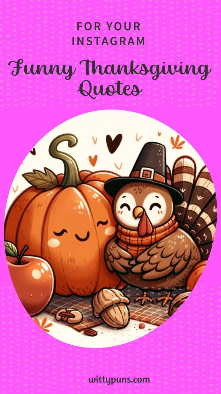 67+ Funny Thanksgiving Quotes for Instagram🍂🦃 - Best Jokes, Puns ...